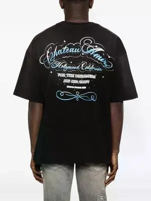 Amiri Crystal Chateau Script Oversized T-shirt