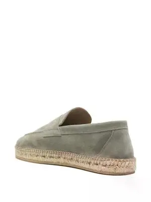 LARDINI Penny Trim Loafers - Grey