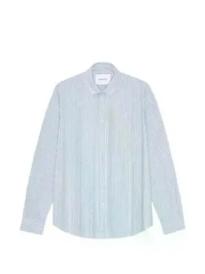 LES DEUX Konrad Striped Shirt - Blue