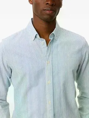 LES DEUX Konrad Striped Shirt - Blue