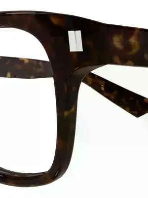 Saint Laurent Square Frame Glasses - Brown