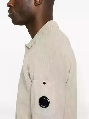C.P. COMPANY Logo-patch V-neck Sweater