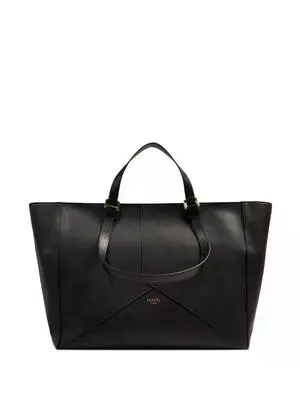 LANCEL Leather Envelope Tote Bag - Black