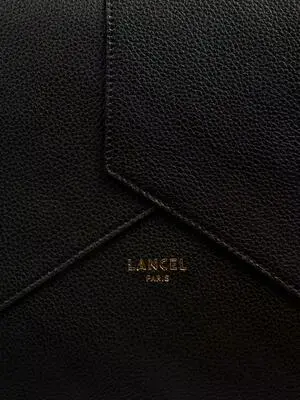 LANCEL Leather Envelope Tote Bag - Black