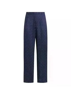 Etro Paisley-print Trousers - Blue