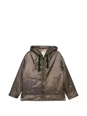 Max Mara Hooded Zip Jacket - Brown