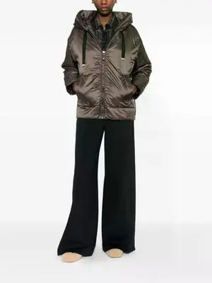 Max Mara Hooded Zip Jacket - Brown