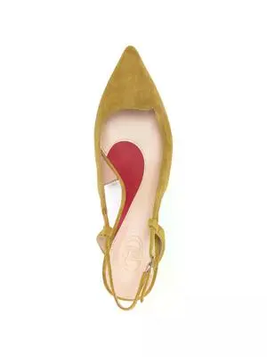 Liu Jo Suede Slingback Heels - Yellow