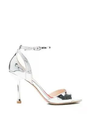 Liu Jo Mirrored Laminated Heeled Sandals