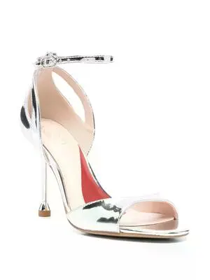 Liu Jo Mirrored Laminated Heeled Sandals