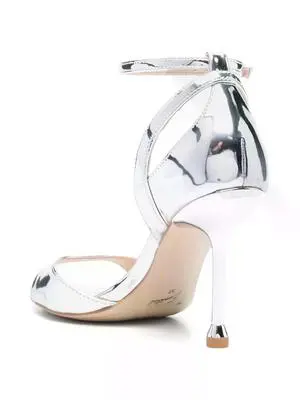 Liu Jo Mirrored Laminated Heeled Sandals