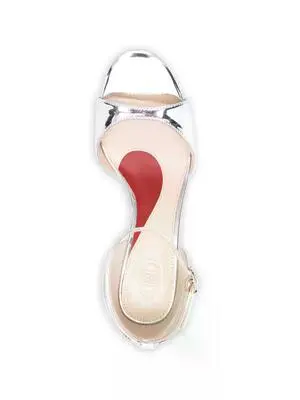 Liu Jo Mirrored Laminated Heeled Sandals
