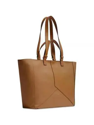 LANCEL Envelope Zip Tote Bag - Brown