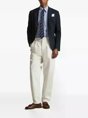 Polo Ralph Lauren Striped Collared Shirt - Blue