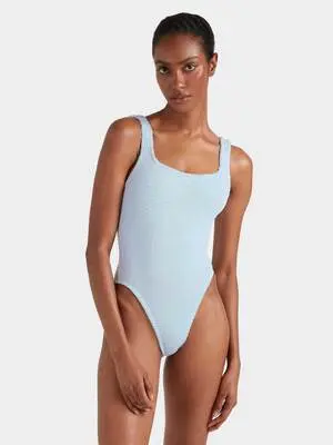 Hunza G Square Neck One Piece Swimsuit