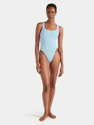 Hunza G Square Neck One Piece Swimsuit