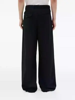 ANN DEMEULEMEESTER Pleated Wide-leg Trousers