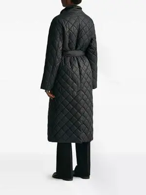 Gant Quilted Belted Coat - Black