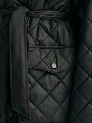 Gant Quilted Belted Coat - Black
