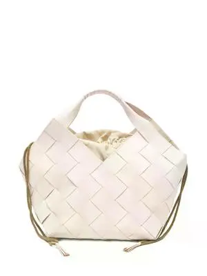 Dragon Diffusion Woven Botteghe Tote Bag - Neutrals
