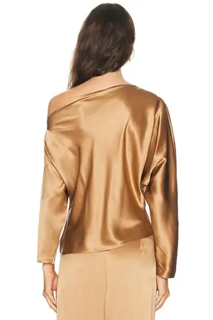 THE SEI Off-shoulder Long-sleeve Top