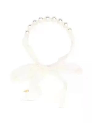 FORTE_FORTE Heart Pendant Faux Pearl Necklace - Neutrals