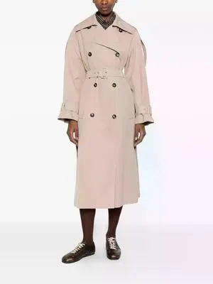 Sportmax Belted Double-breasted Trench Coat