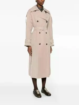 Sportmax Belted Double-breasted Trench Coat
