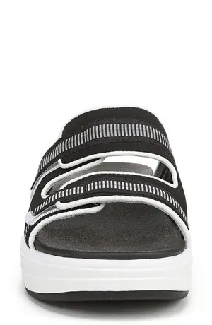 RYKA Platform Slide Sandal - Black