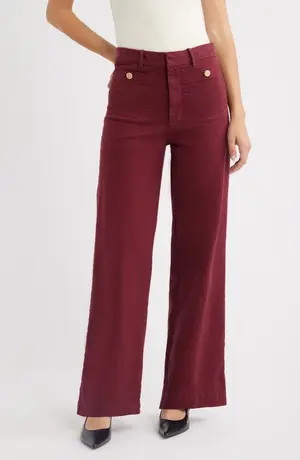 FRAME The Modernist High-waist Straight-leg Pants