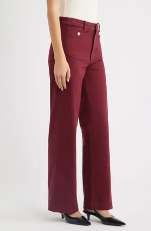 FRAME The Modernist High-waist Straight-leg Pants