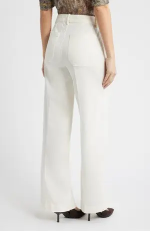 FRAME The Modernist High-waist Straight-leg Pants