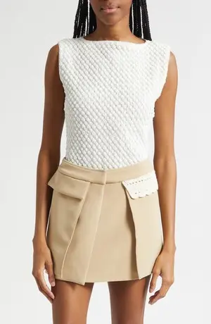 Stine Goya Boatneck Sleeveless Top