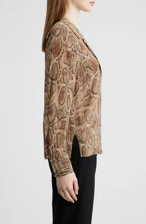 Kobi Halperin Piper Snake Print Button-up Shirt