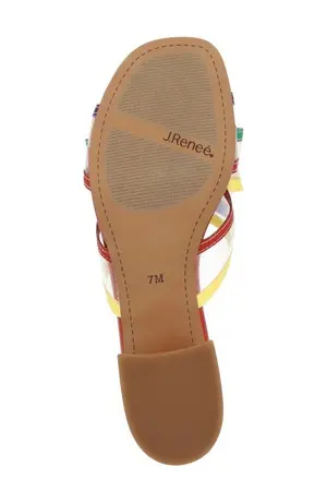 J. Reneé Finola Block Heel Sandal - Bright Multi