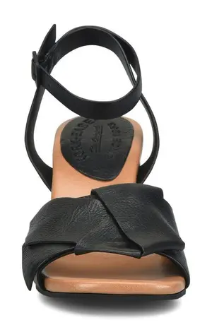 Kork-Ease® Brooke Ankle Strap Sandal - Black Leather