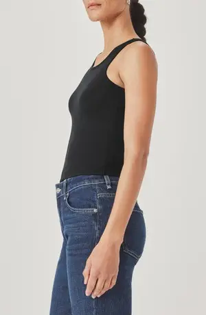 Splendid Amaya Scoop Neck Tank - Black