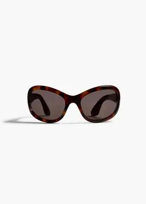 Khaite X Oliver Peoples 1967c Sunglasses - Dark Mahogany / Brown