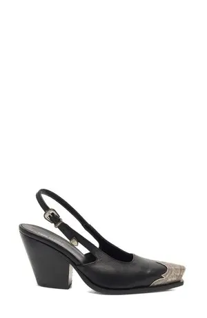Free People Brayden Slingback Pump - Black Tide Leather