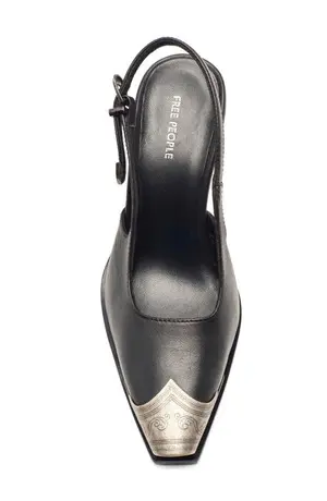 Free People Brayden Slingback Pump - Black Tide Leather