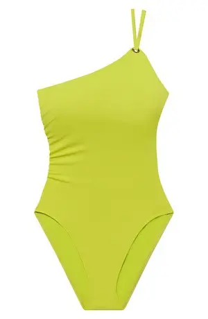 Ralph Lauren Double Strap One-shoulder One-piece Swimsuit
