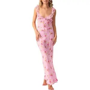 PQ SWIM Beth Floral Cover-up Maxi Dress