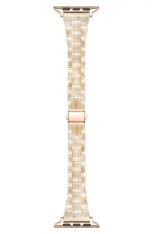 POSH TECH Apple Watch® Bracelet Watchband - Beige Tortoise
