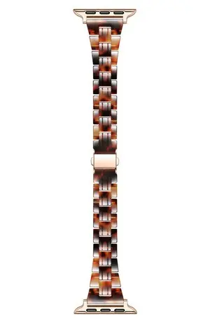 POSH TECH Apple Watch® Bracelet Watchband - Brown Tortoise