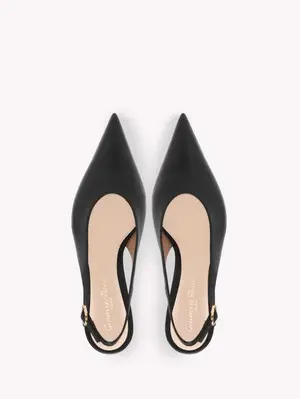 GIANVITO ROSSI Sofia Sling 70 - Black Leather