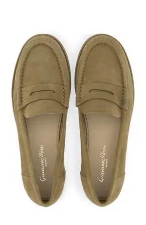 GIANVITO ROSSI Vernon Mocassin - Brown Leather
