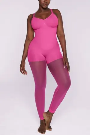 SHAPELLX Mistweave Skin Flow Full Coverage Bodysuit - Fuchsia