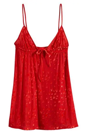 SKIMS Sheer Velvet Mini Chemise