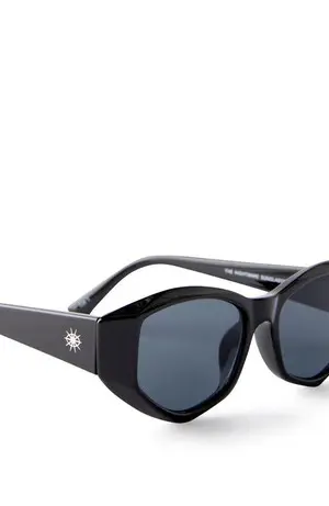 COTTON ON Nightmare Cat-eye Sunglasses - Black Black