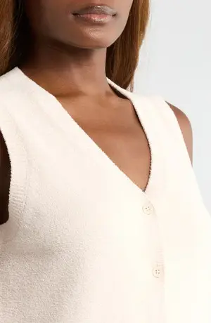 UGG Kollyns Knit Button-up Vest - Sand
